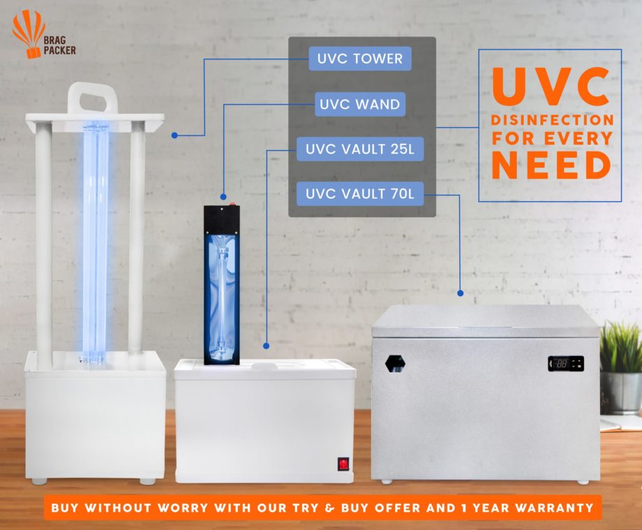 Disinfection & Covid-19 protection equipment | Bragpacker